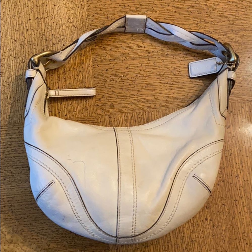 Coach Ivory Leather Bag - Gem